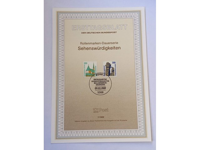 ETB Nemačka  - Znamenitosti - 1989.g