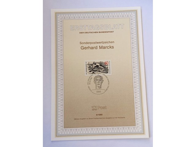 ETB Nemačka  - Gerhard Marcks - 1989.g