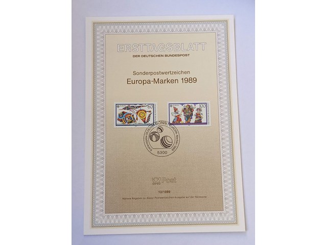 ETB Nemačka  - EUROPA Marken - 1989.g