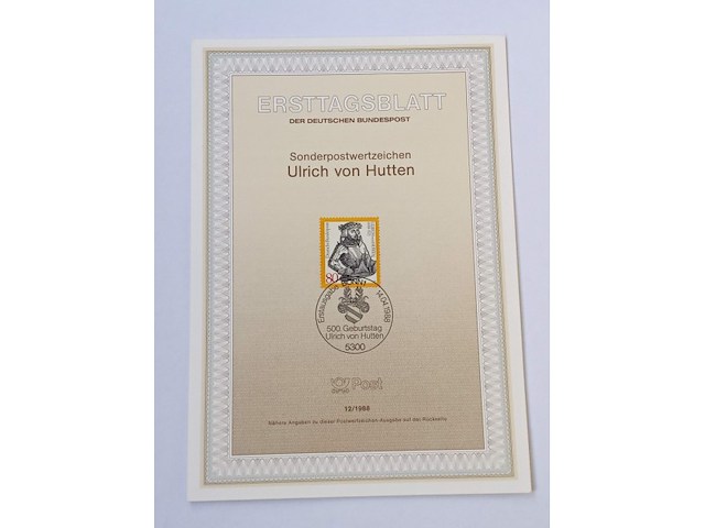ETB Nemačka  - Ulrich Von Hutten - 1988.g