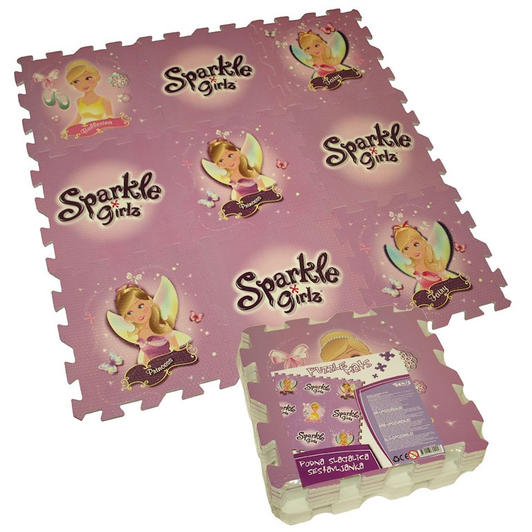 Igračka Podna slagalica Sparkle Girlz 9 kom 70-224000