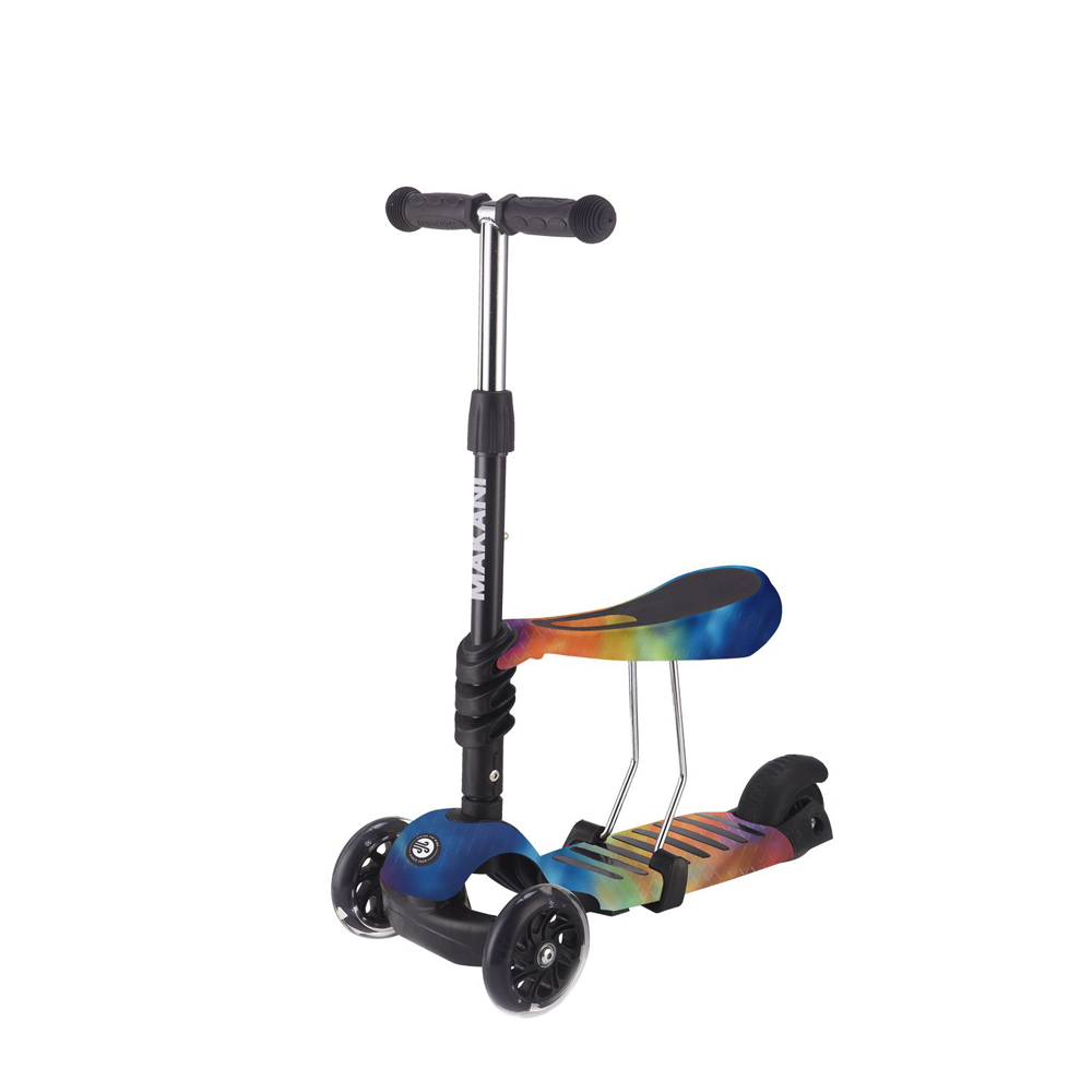 Kikka Boo Dečiji trotinet Makani Ride and Skate 3in1 Rainbow do 50kg KKB80092