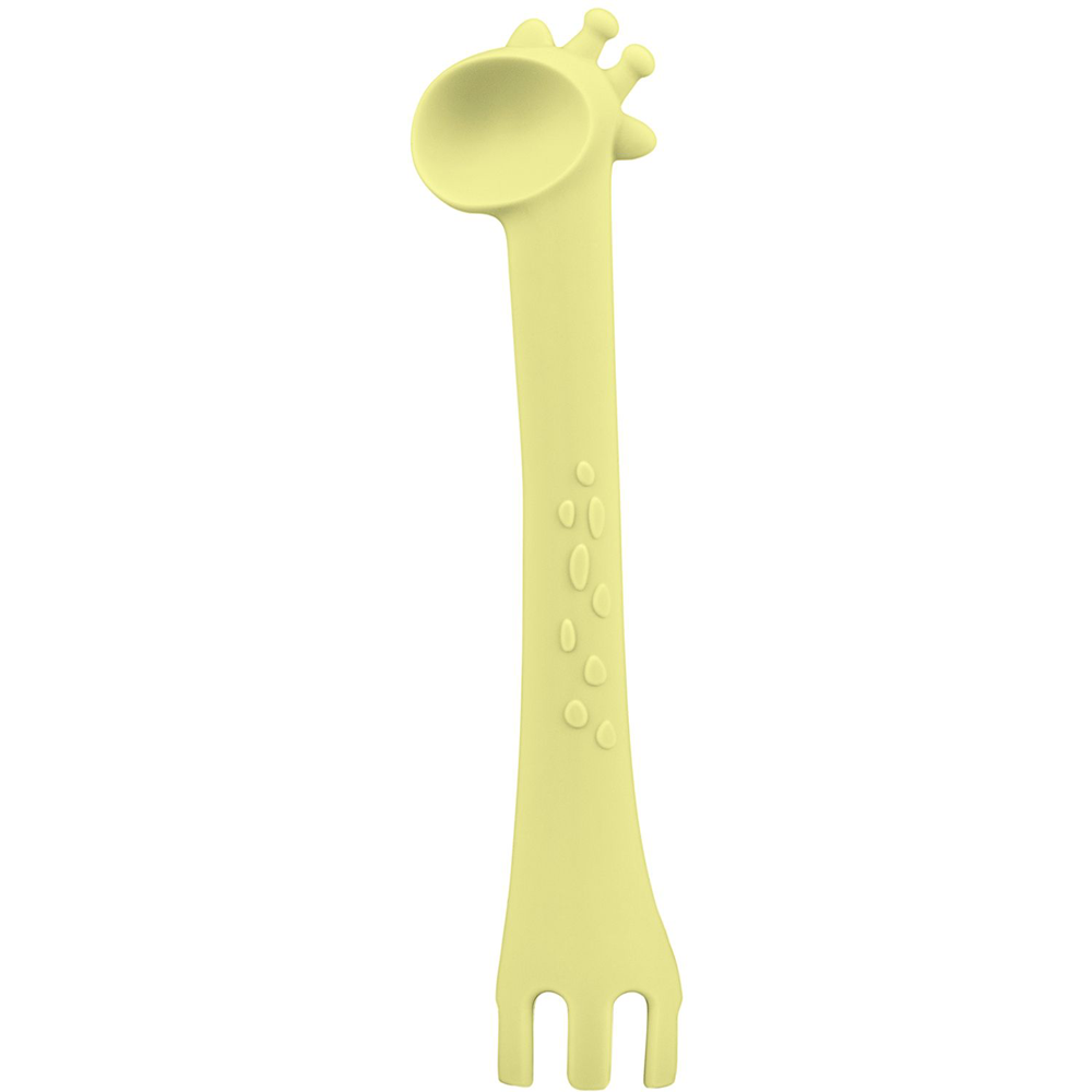 Kikka Boo Silikonska bebi kašičica Giraffe Yellow KKB40083