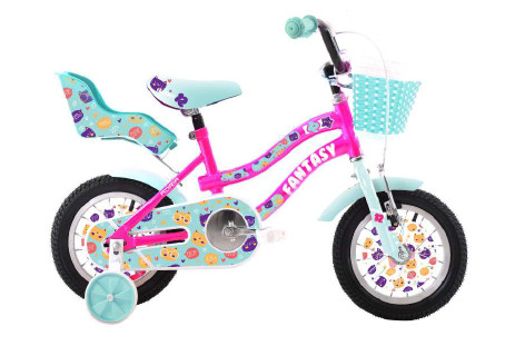 ADRIA Bicikl fantasy 12" roze-tirkiz 9" 920120-12 ( RATA 12 x 841 RSD )
