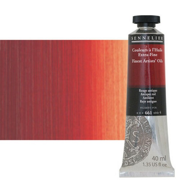 Sennelier Extra-fine Oil colour Tube 40 ml - 1.35 fl oz S4-Antique red