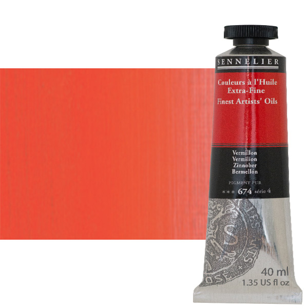 Sennelier Extra-fine Oil colour Tube 40 ml - 1.35 fl oz S4-Vermilion