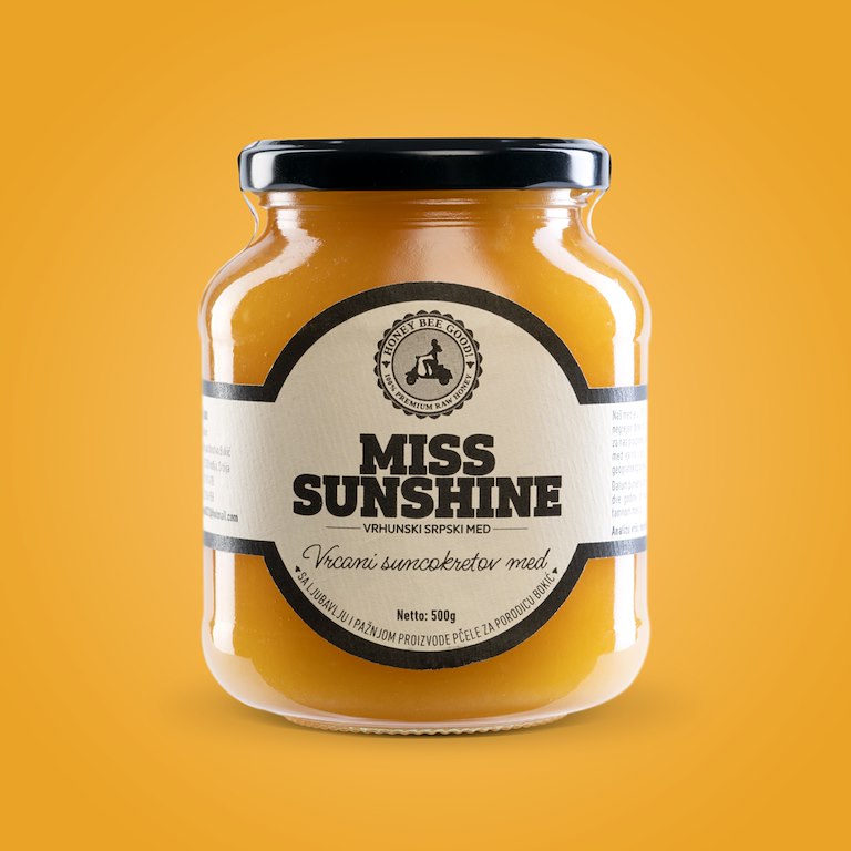 Miss Sunshine – Vrcani Suncokretov Med 500g