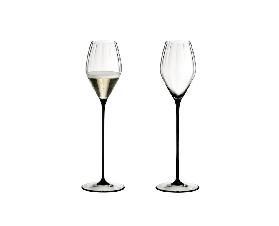 RIEDEL HIGH PERFORMANCE CHAMPAGNE GLASS BLACK