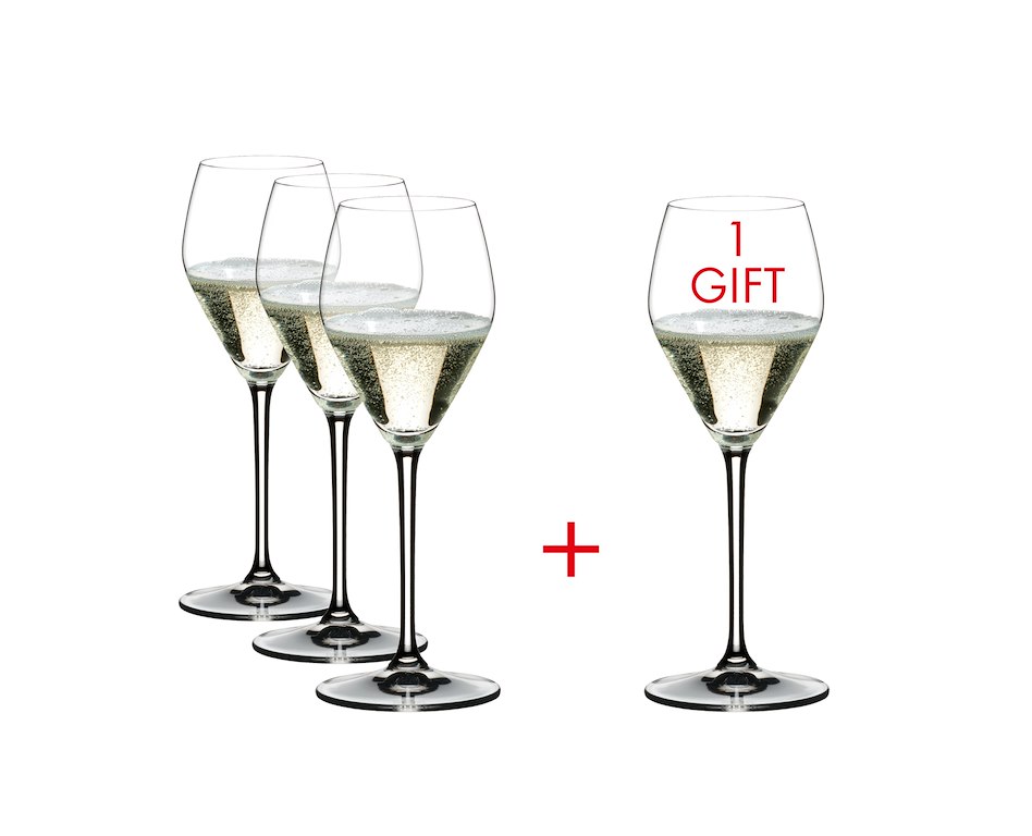 RIEDEL HEART TO HEART CHAMPAGNE GLASS 2/1