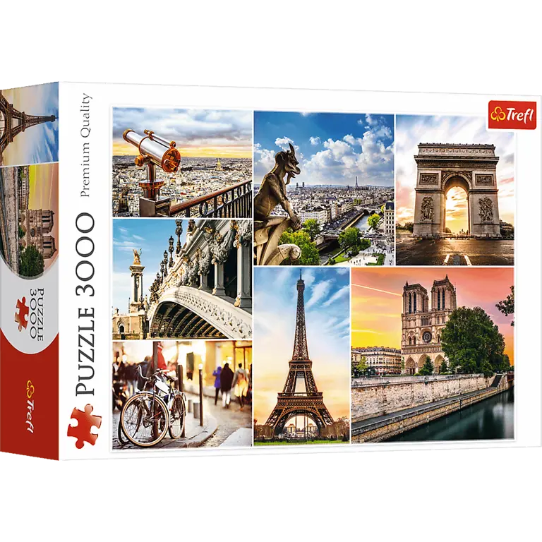Trefl Trefl puzzle 3000 Magic of Paris - collage (33065)