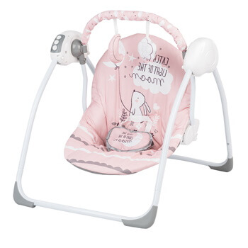 Ljuljaška za bebe Felice sa adapterom Kikka Boo – rabbit pink, kkb10009