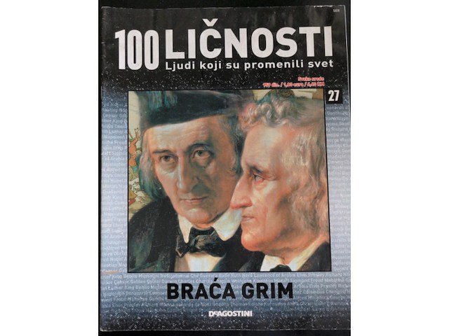 100 ličnosti - br. 27 - Braća Grim