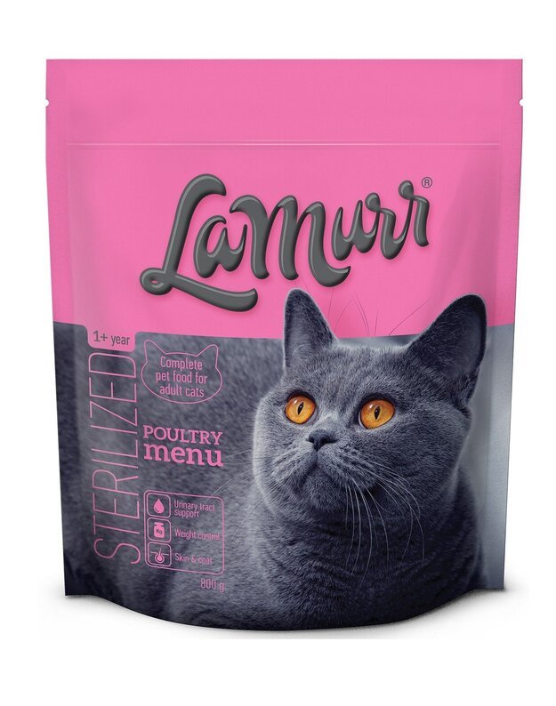 LaMurr hrana za sterilisane mačke 800g ćuretina