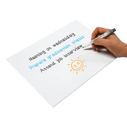 Whiteboard folija A4 samolepljiva, removable