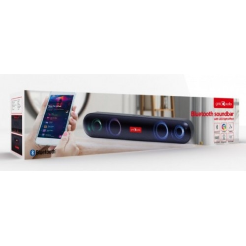 Gembird LED Bluetooth zvucnik black SPK-BT-BAR400L