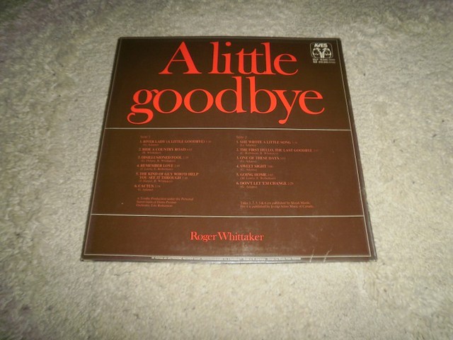 Roger Whittaker, a little goodbye.....LP
