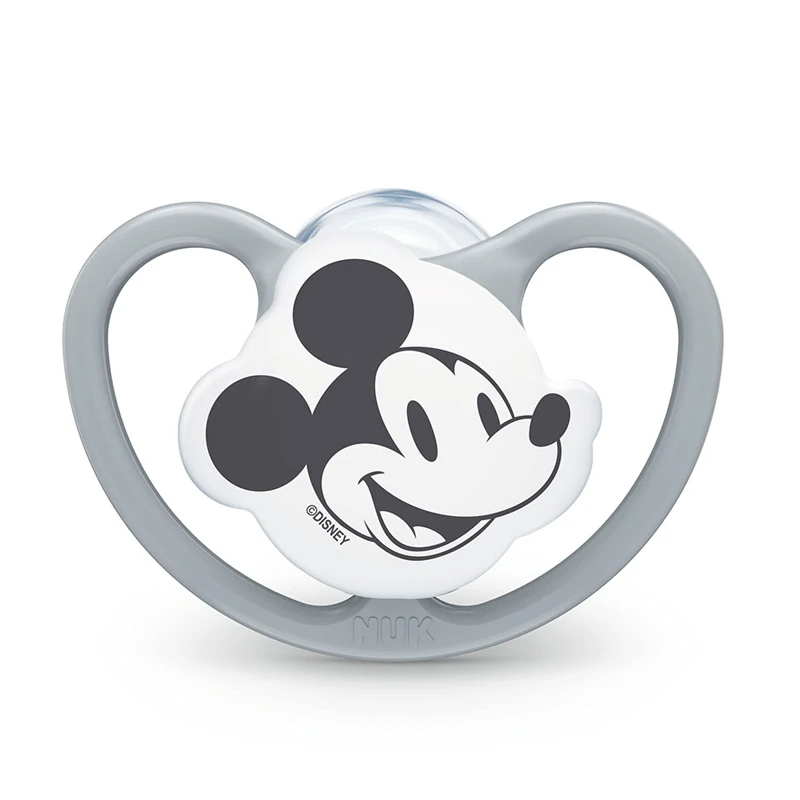 Nuk varalica silikon Space Mickey Mouse Siva, 0-6m