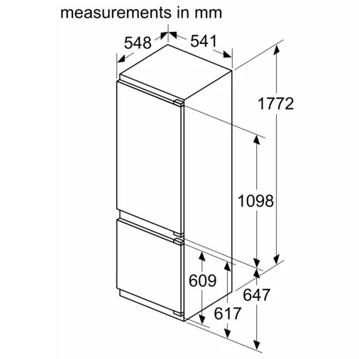 Bosch ugradni frižider KIV87VFE0