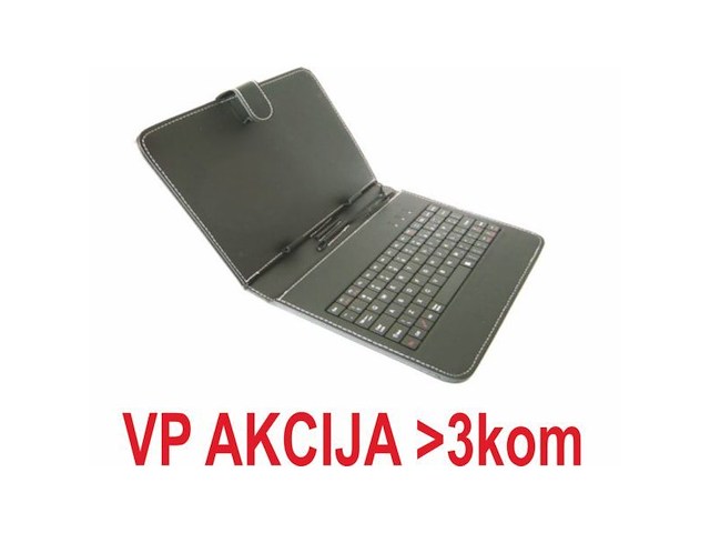 TA-PCK10-BLACK ** Gembird US Tastatura za 10 Tablet PC sa futrolom, sa micro USB konektorom (639)