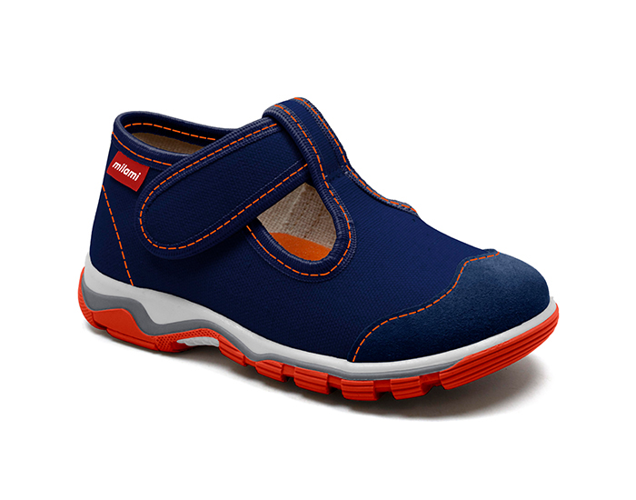 Premium open navy blue/orange