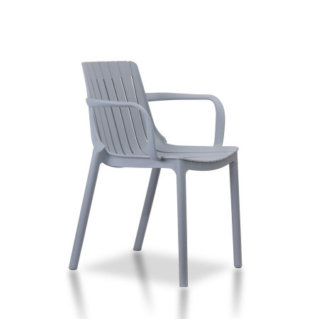 Plastična stolica LINE - R siva