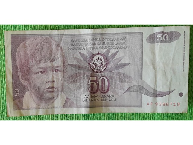 50 dinara 1989.