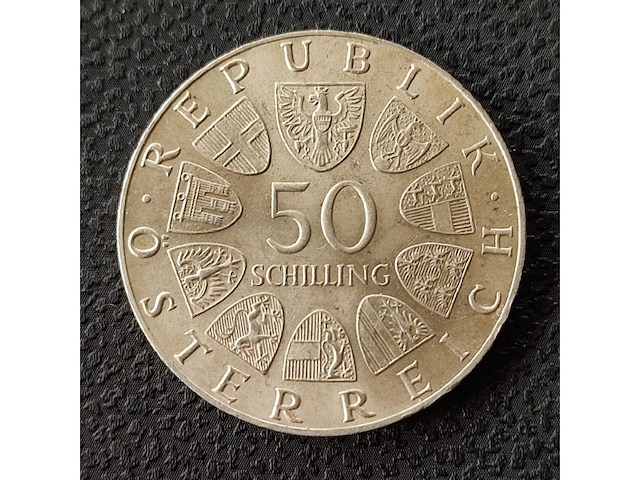 50 SCHILLING 1974 srebro