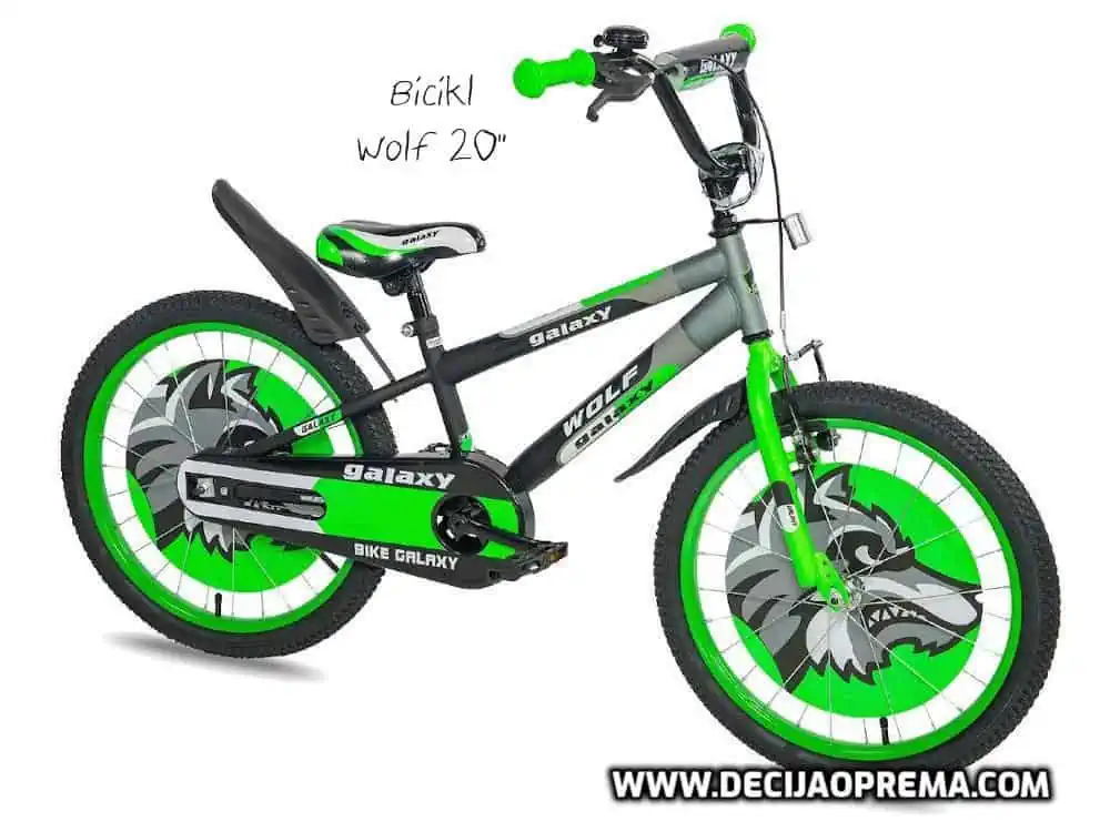 Bicikl Galaxy Wolf 20″ za decu Zeleni