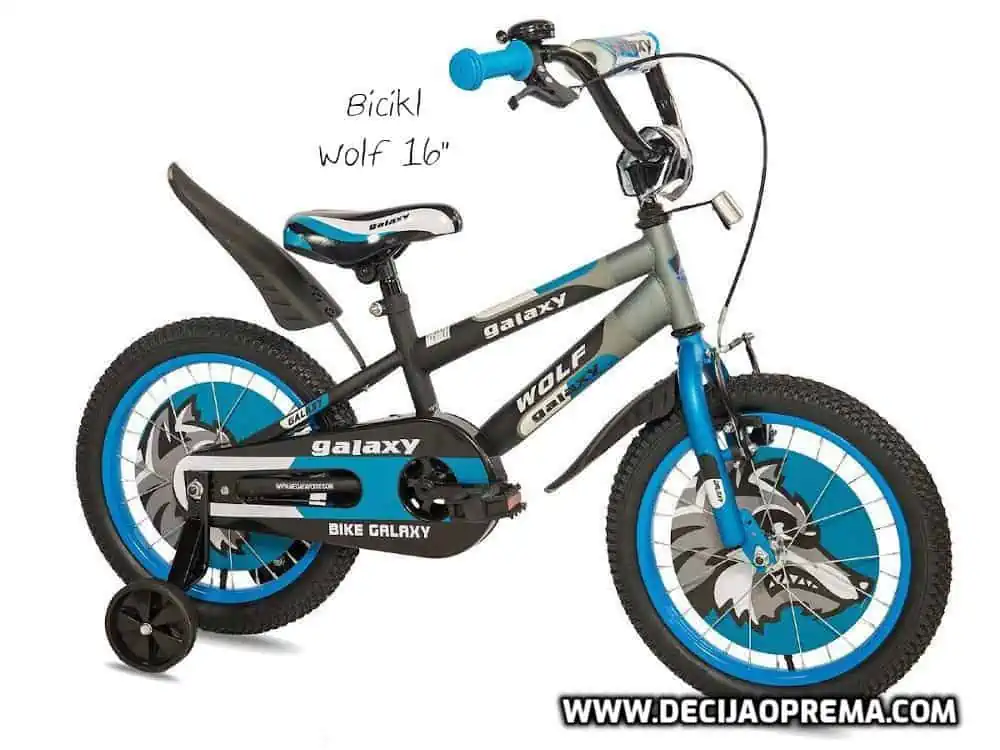 Bicikl Galaxy Wolf 16″ za decu Plavi