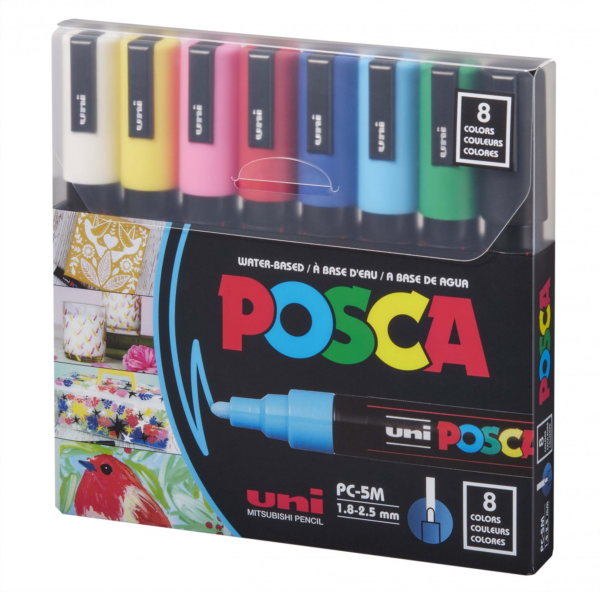 Uni POSCA Marker PC-5M Set Standard 1/8