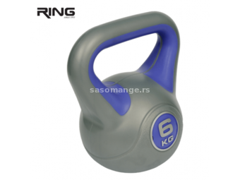 RING RX DB2819-6 - kettlebell plastični 6kg