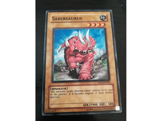 Yu-GI-OH!- Sabersaurus