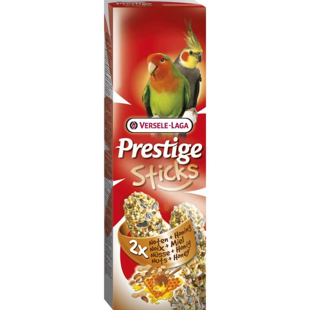 Versele Laga Big Parakeet poslastica za ptice Prestige sticks Orasi i Med 2x70g