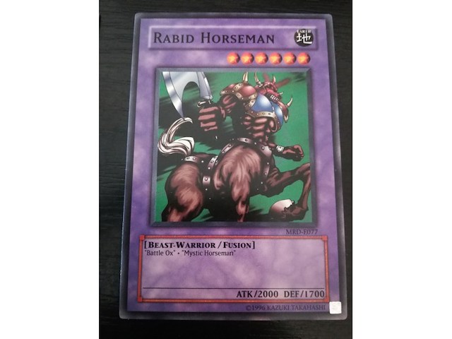 Yu-GI-OH!- Rabid Horseman