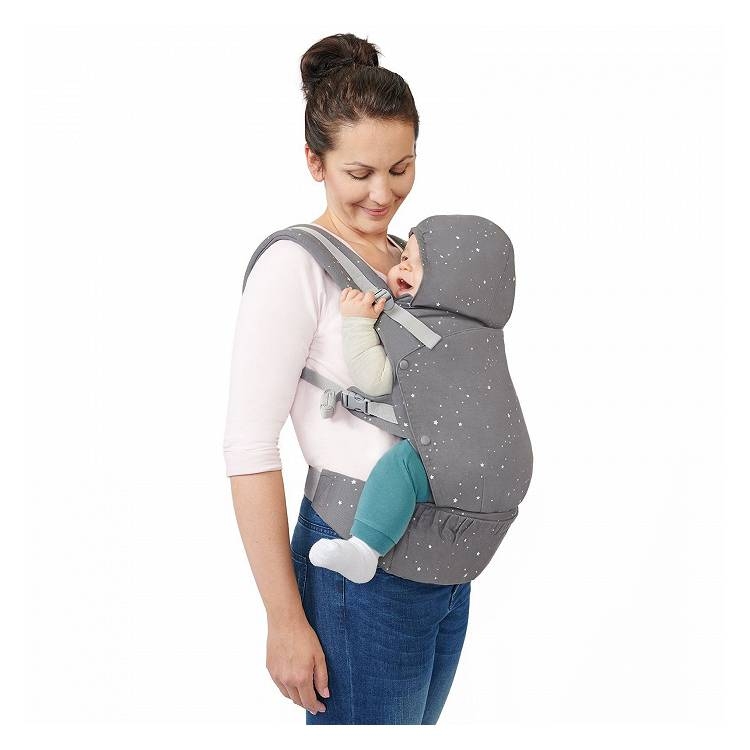 KINDERKRAFT HUGGY NOSILJKA ZA BEBU GREY