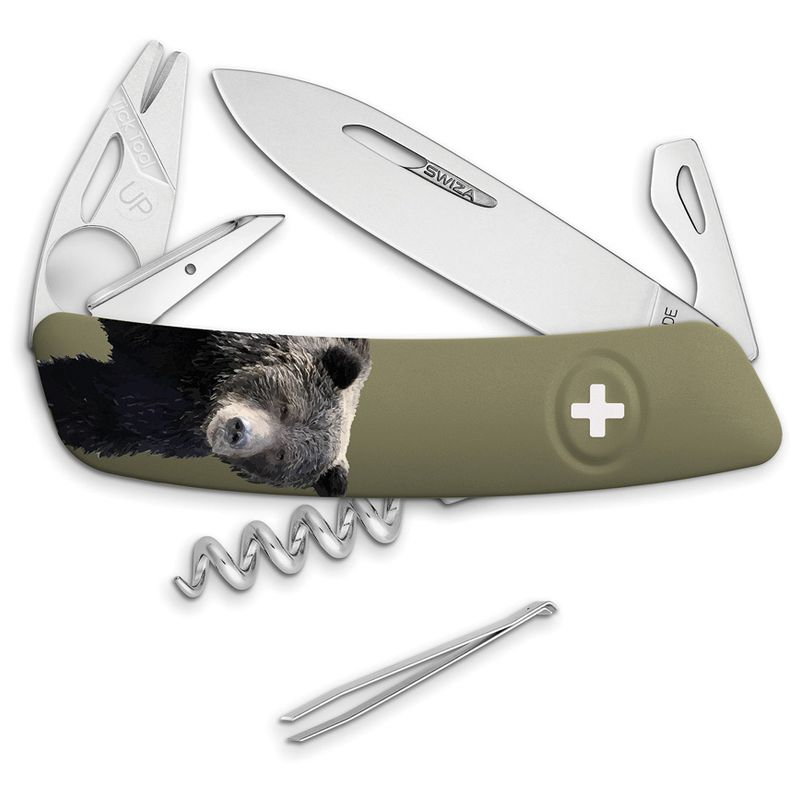 SWIZA džepni nož 95mm - tt03 olive bear