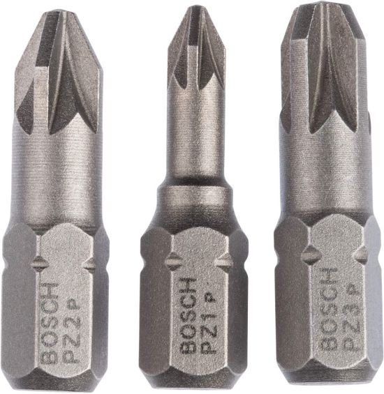 Bosch 3-delni set bitova odvrtača ekstra tvrdi PZ1; PZ2; PZ3; 25mm (2607001753)