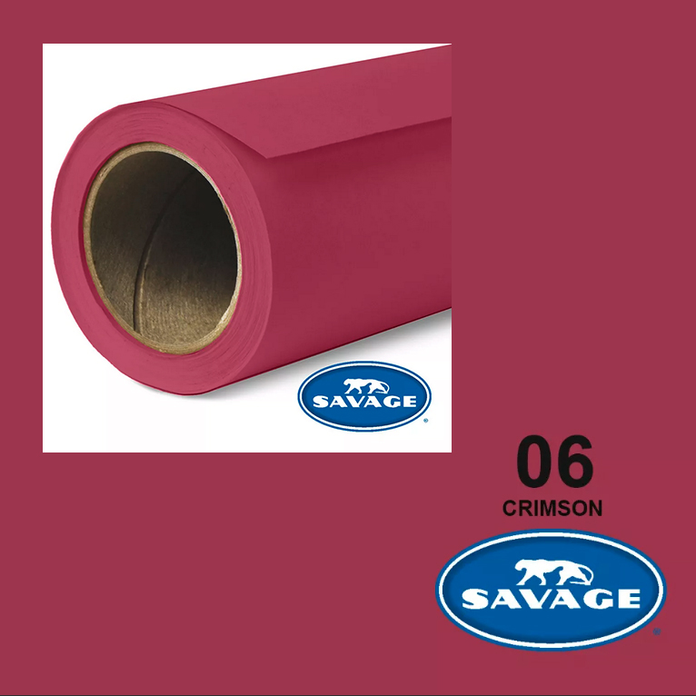 Savage Crimson 06 2.75x11m papirna pozadina, Made in USA