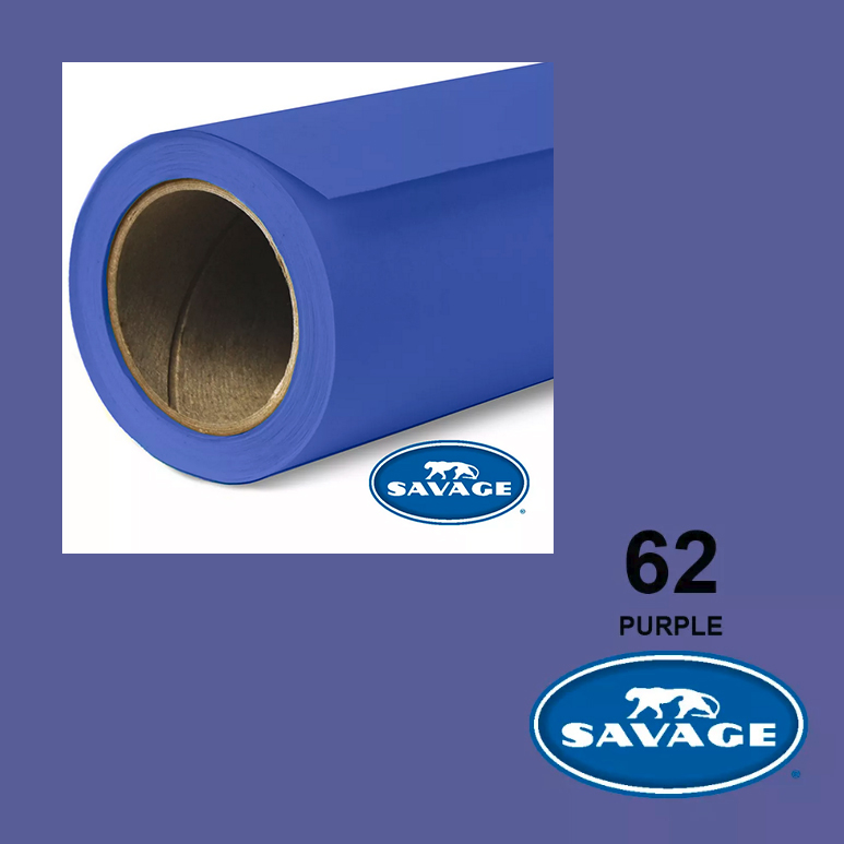 Savage Purple 62 2.75x11m papirna pozadina, Made in USA