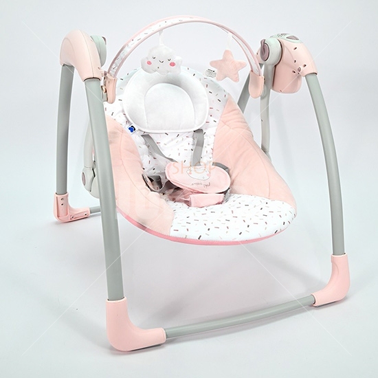 Ljuljaška za bebe Chillo sa adapterom do 11kg Kikka Boo – Hippo Dreams Pink, kkb60045