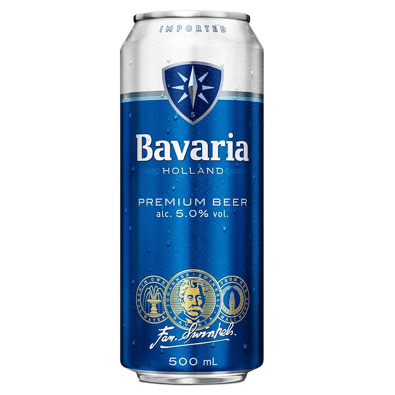 Pivo bavaria premium 0.5l can