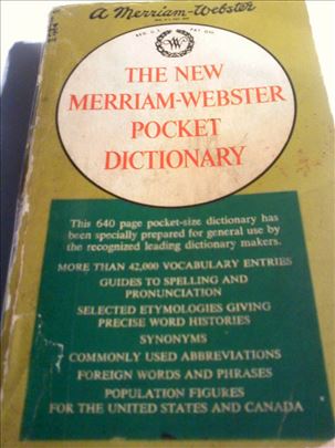 The New Merriam Webster Dictionary, malo koriscen.