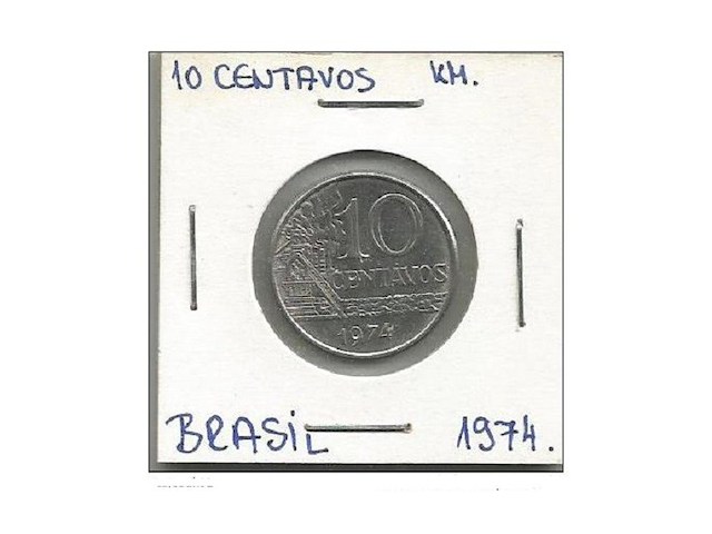 d8 Brazil 10 centavos 1974.