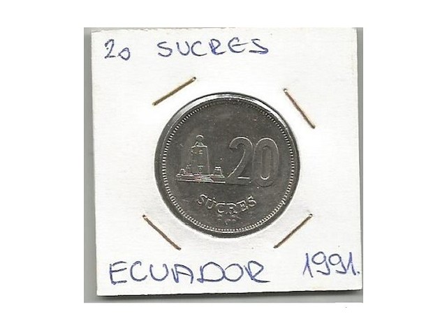 b2 Ecuador 20 sucres 1991.