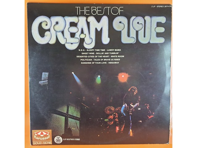 Cream (2) ‎– The Best Of Cream Live, 2xLP