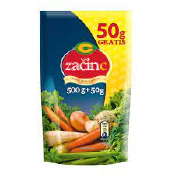 * Zacin c 500g+50g gratis