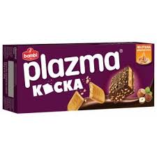 * Plazma kocka prelivena mleč.kremom 135g