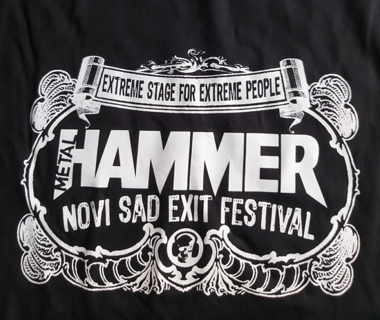 Metal Hammer Exit Novi Sad crna majica vintage