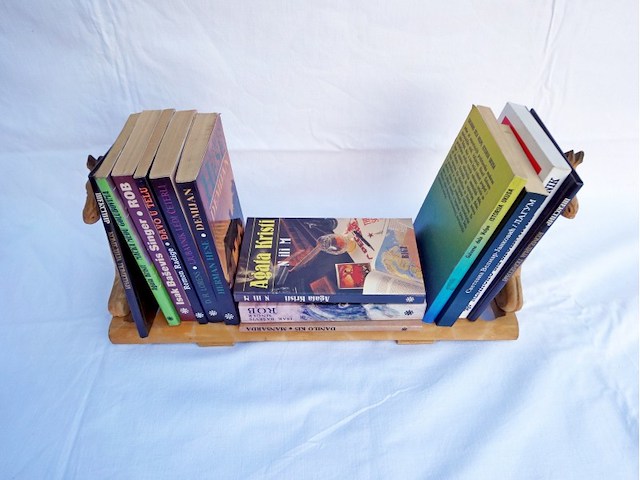 mala sklopiva polica za knjige od drveta