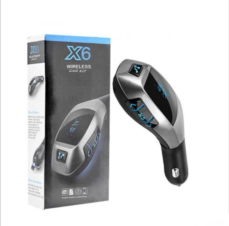 FM transmiter + bluetooth handsfree X6